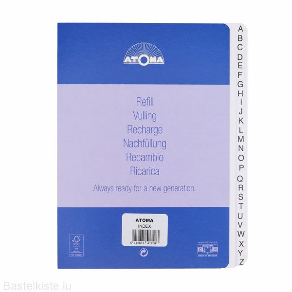 ATOMA ABC-Index DIN A5+, Register Alphabet | Bastelkiste.shop